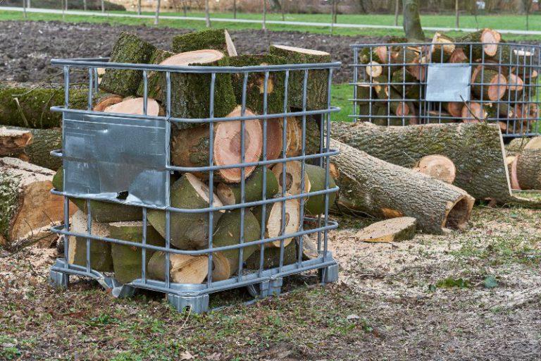 Stilvolle Ibc Gitterbox Brennholz Bilder
